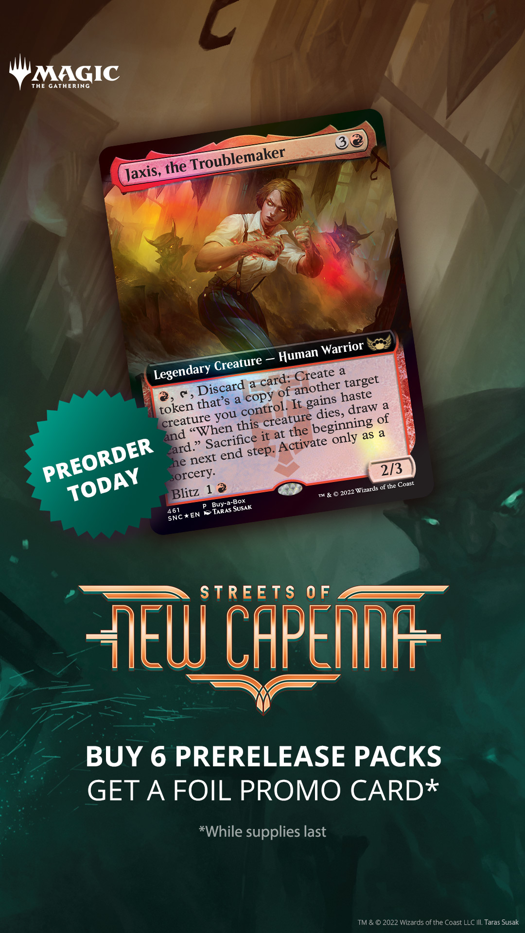 MTG: Streets of New Capenna Events + Preorder - FTW Game Co.